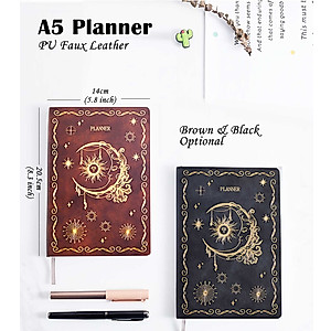 Deselen Undated Agenda 2023 Daily Planner 2024, Undated Planner, Daily Planner, Planner, 2024 Monthly Planner, Weekly Planner, Goal Setting, A5 Calendar, Simple Teacher Supplies Daily, Black