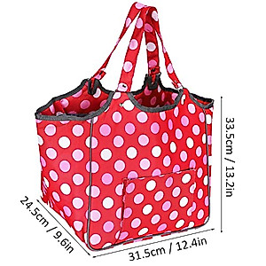 Shanrya Sewing Tools Organizer, Wool Storage Handbag, Large Capacity Portable Daily Crochet Accessories, Storage Bag, Good Looking Travel for Home