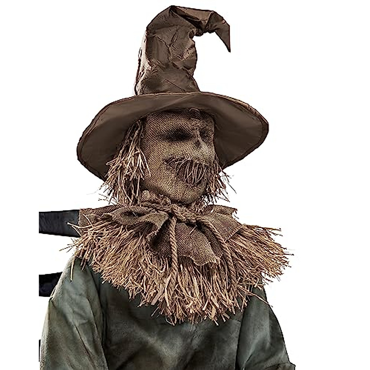Spirit Halloween 4.5 Ft Scary Sitting Scarecrow Animatronic | Decorations | Animated | Pop-up Motion | Scarecrow Prop