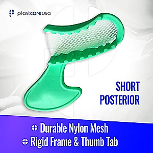 Disposable Dental Bite Registration Trays (Short Posterior), Green Impression Trays (Box of 50)
