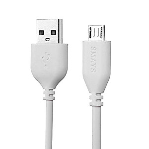 Smays 4-Pack 25ft Security Camera Micro USB Extension Cable Compatible for Wyze Cam Pan, Blink Mini, YI Home Camera, White