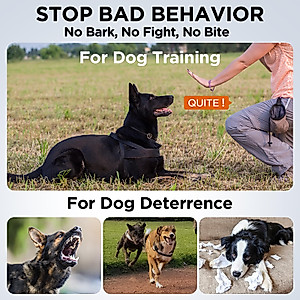2024 Dog Bark Deterrent Device, Anti-Bark Device for Dog Training & Behavior Aid, No Need to Yell or Pat, Simply Point at The Dog Within 35ft, Ultra-Bright LED Flashlight | Bark Collar Alternative