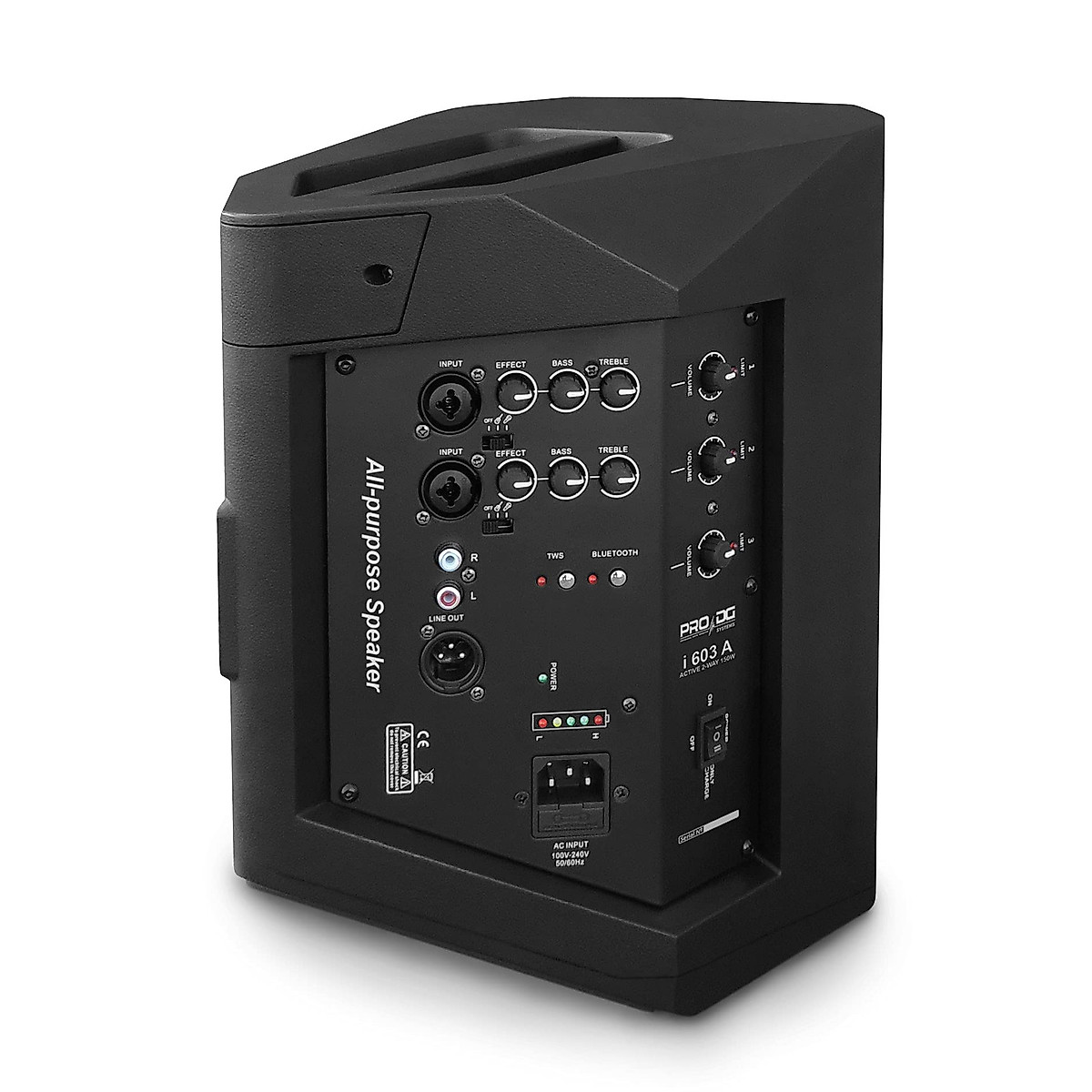 Pro DG i 603 A (600 Watts) Professional Compact All-in-One Battery-Powered System with Bluetooth (6 Hours) - (Made in Spain)