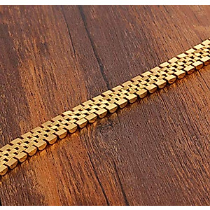 Gold Stainless Steel Link Chain Bracelet