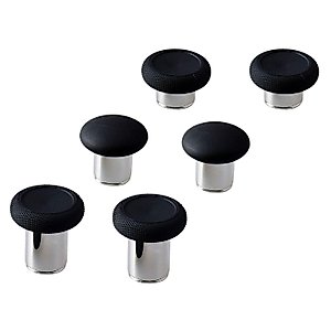 6 in 1 Thumbstick Grips Replacement Parts for Xbox One Elite Controller (Model 1698) - Black