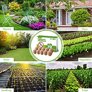 MAGIC CAT Deer Repellent Outdoor, 10 Pack Natural Peppermint Oil Deer and Rabbit Away Repellent for Plants Pet Family Safe, Deer Deterrent for Garden Yard Lawn Tree Protection