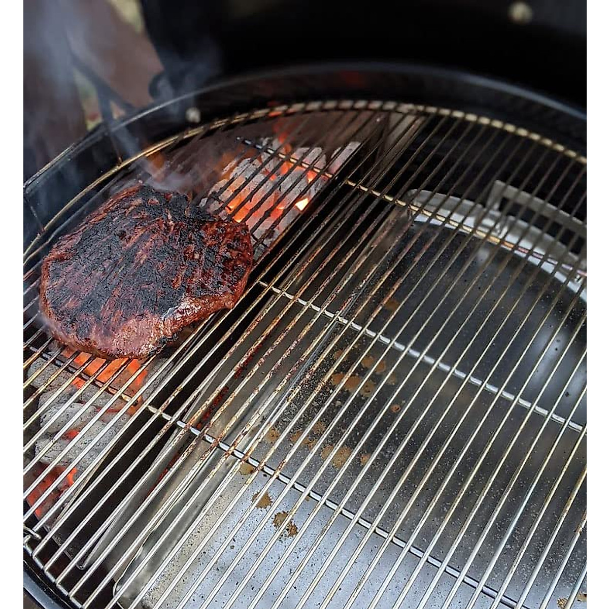 Slow 'N Sear SnS Grills 26" Stainless Steel Hinged Replacement Charcoal Cooking Grate