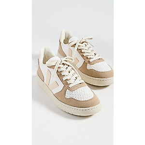 Veja Women's V-10 Sneakers, Extra White Sable Sahara, 6 Medium US