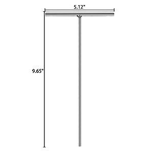 Echaprey Professional T Shape Stainless Steel Crepe Maker Batter Spreader to Fit Large Crepe Pan Maker (B)