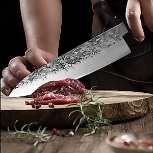 Dawdle 8 inch Chef's Knife Japanese knife High Carbon Stainless Steel Sharp Kitchen knife Cooking Knife Professional Chefs Knife for Kitchen Sushi Knife With Sheath