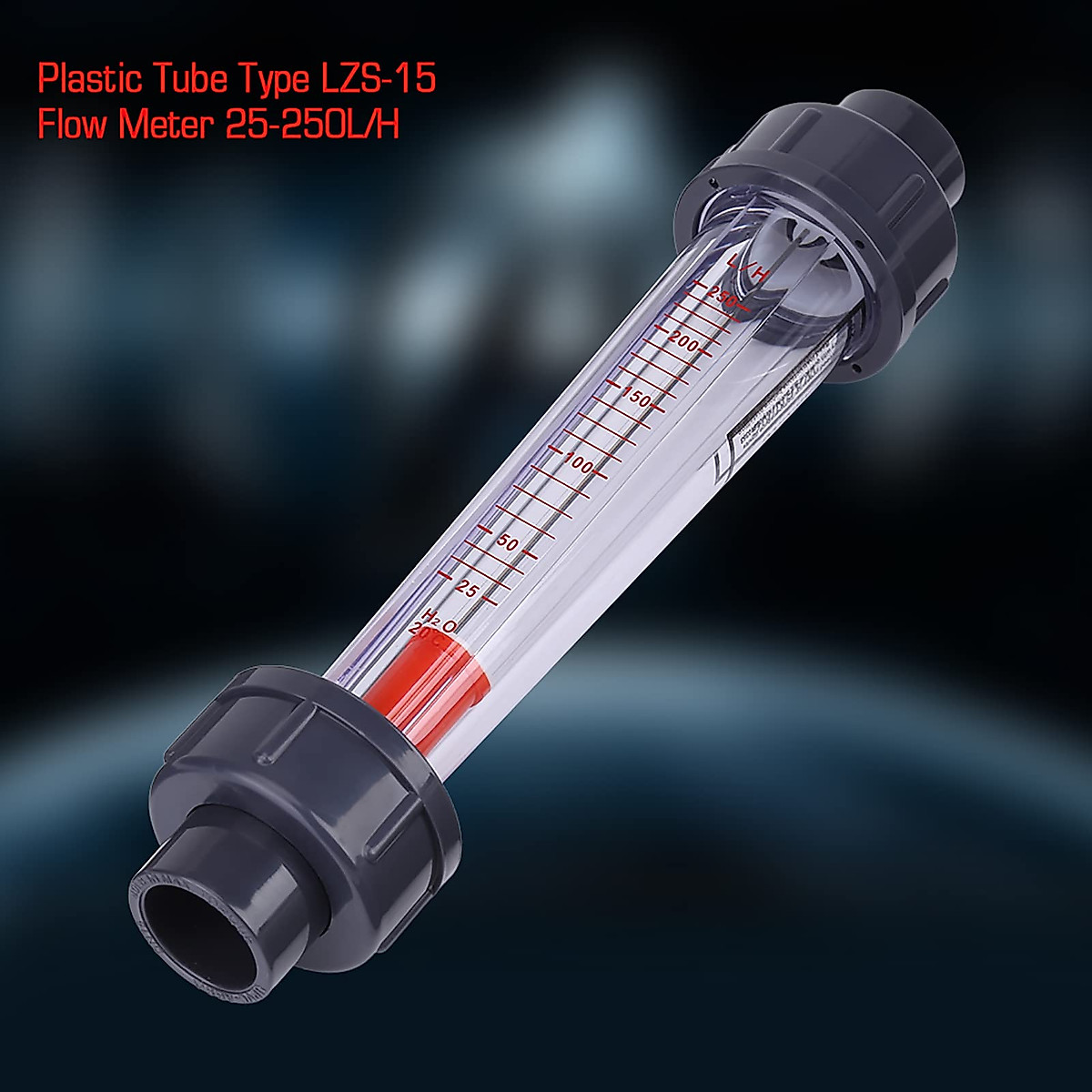 QANYEGN Water Flowmeter, Plastic Tube Type Water Rotameters, Instaneous Liquid Flowmeter for Process Control