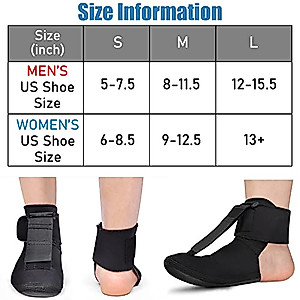 OneBrace Plantar Fasciitis Night Splint Sock - Soft Stretching Boot Splint for Aching Feet & Heel Relief，Achilles Tendonitis Foot Support Brace for Right or Left Foot（Medium）