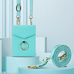 phone flip case Compatible with Samsung Galaxy Z Flip 5 Wallet Case,Quality PU Leather Flip Cover, RFID Blocking Protective Case with Card Slots Holder Girls/Ladies-Shoulder Strap Crossbody Wallet Cas