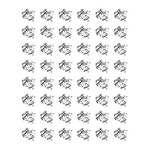 48 Stickers Wedding Bells Envelope Seals Labels Stickers 1.2" Round (Favors, Decorations, Lollipops)