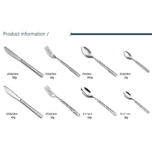 IKXO 35 Piece Silverware Set,Stainless Steel Silverware Set, Modern Sleek Flatware Set, Include Knife/Fork/Spoon & Long Teaspoon/Salad Fork Mirror-Polished & Dishwasher Safe Cutlery