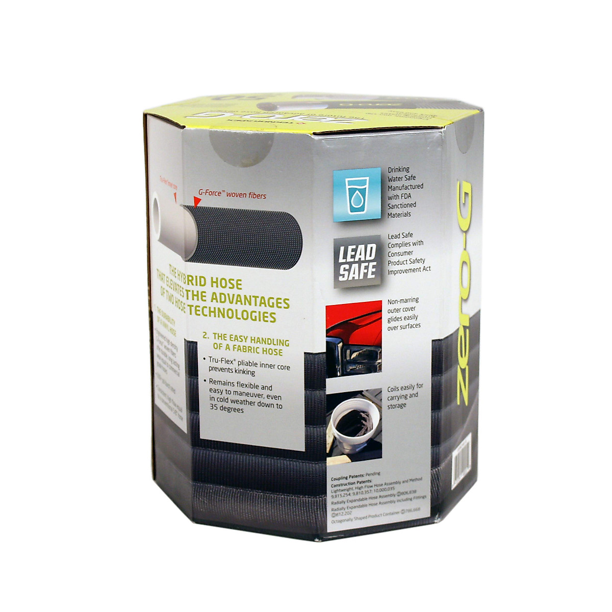 zero-G Lightweight Kink-Free Garden Hose (5/8" x 50', 2Pack)