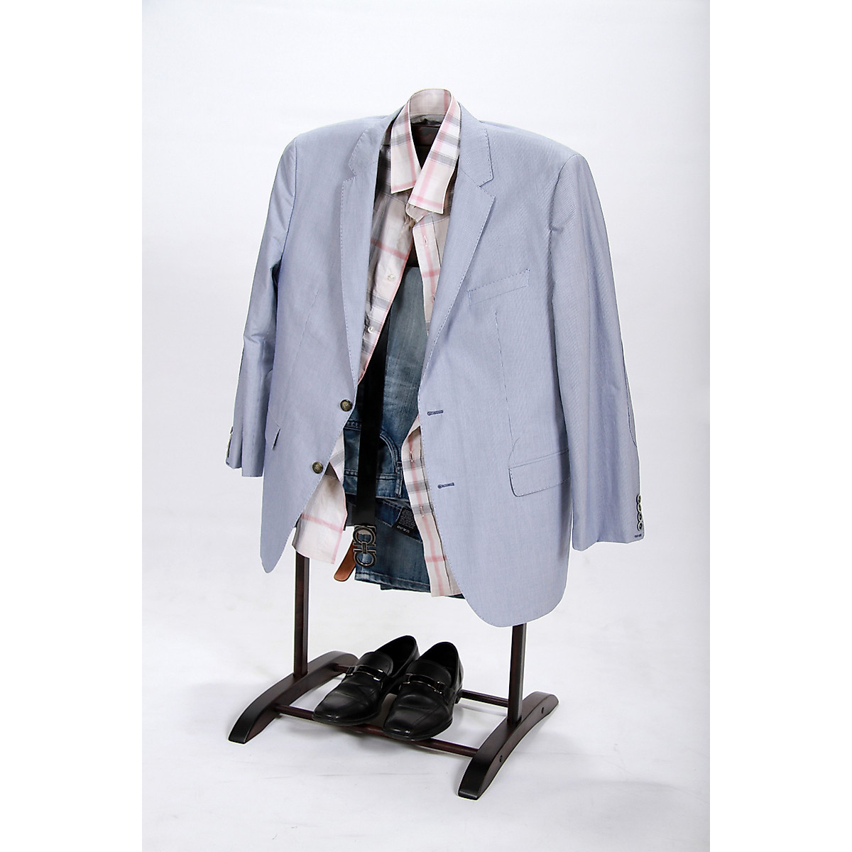 Homenetics Deluxe Hardwood Clothes Valet Stand (Espresso)