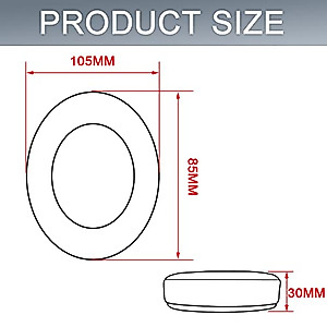 HS70 Pro Replacement Earpads PU Leather Headset Ear Pads Compatible with Corsair HS60 Pro HS70 Pro HS50 PRO Headsets(Black)