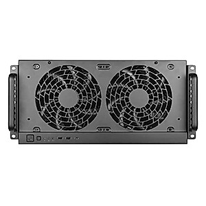 SilverStone Technology RM51 5U Rackmount Server Chassis with Dual 180mm Fans and Enhanced Liquid Cooling Capability, SST-RM51