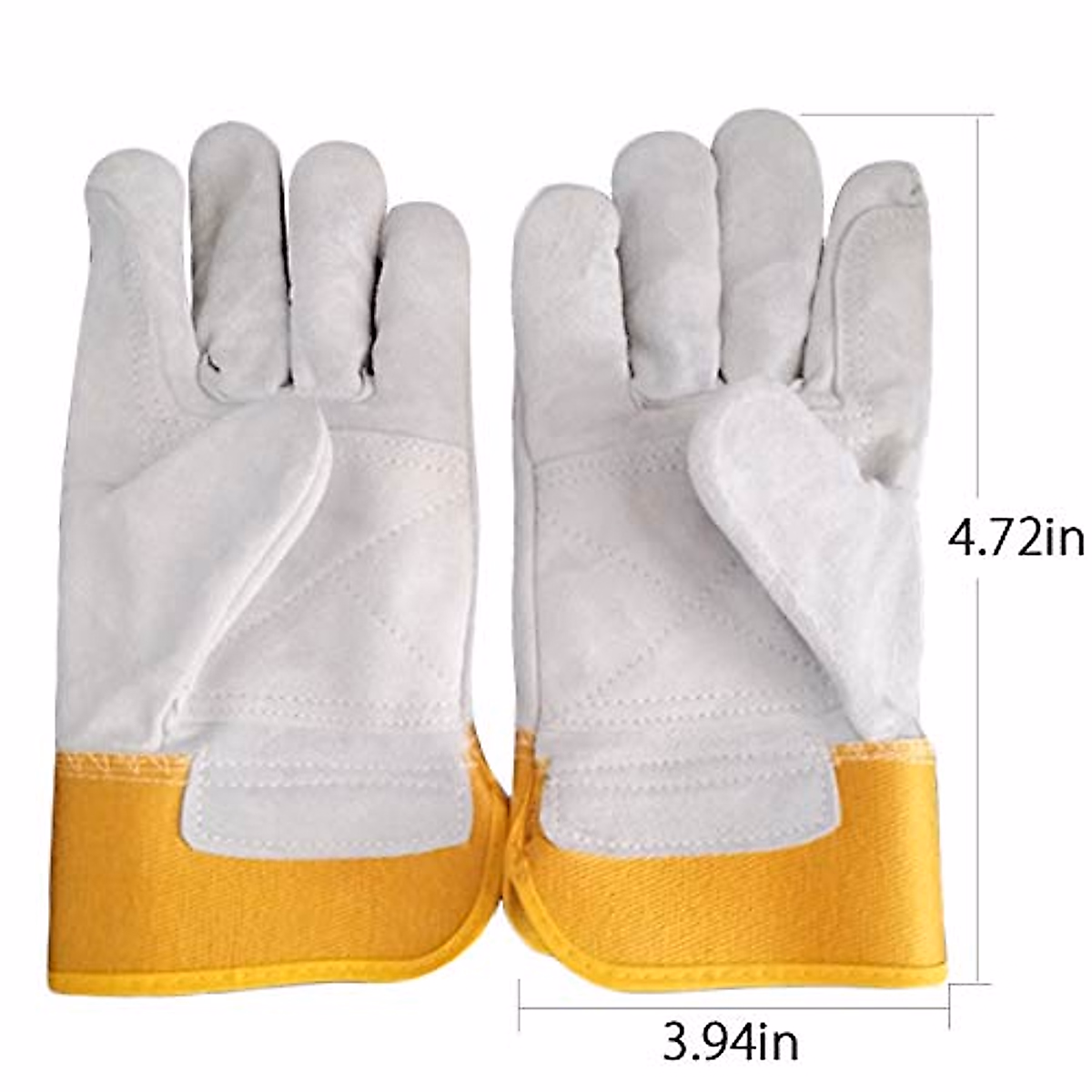 WINGOFFLY Thornproof Cowhide Leather Gardening Gloves Rose Pruning Planting Working Gloves