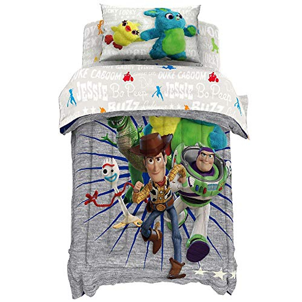 Jay Franco Disney Pixar Bed Set, Twin, Toy Story 4