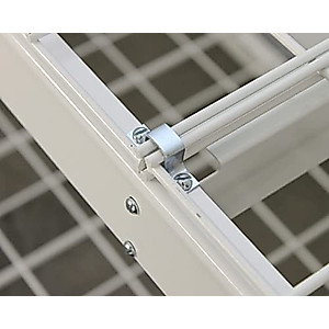 SafeRacks Garage Shelving Unit - Storage Shelf That Holds 500 Pounds Per Shelf Rack - All Steel Shelves for Storage - Easy to Assemble Shelving Storage, Garage Shelf, Hammertone (24" x 72" x 84")