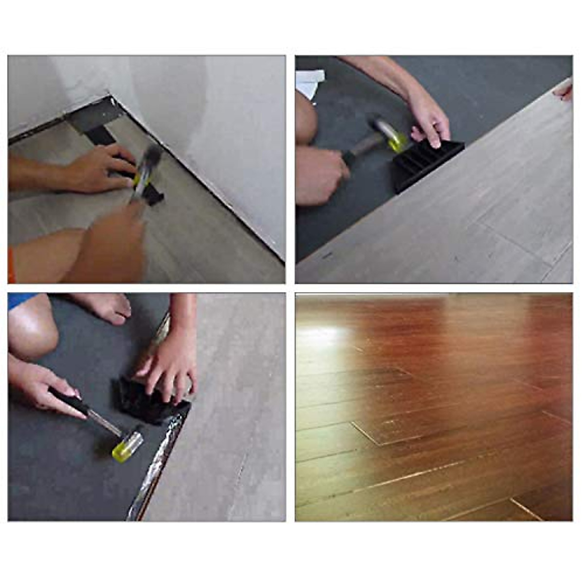Homend Laminate Wood Flooring Installation Kit with Tapping Block, Pull Bar, Mallet and 30 Spacers