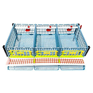 Hatching Time Quail Cage - 1 Layer (Power-Washable, Durable, ABS Plastic) | Cimuka
