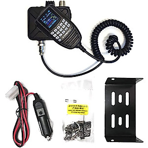 Anysecu WP-9900 Mini Mobile Radio 25W 200 Channels UHF VHF Dual Band Car Base Radio with Programming Cable