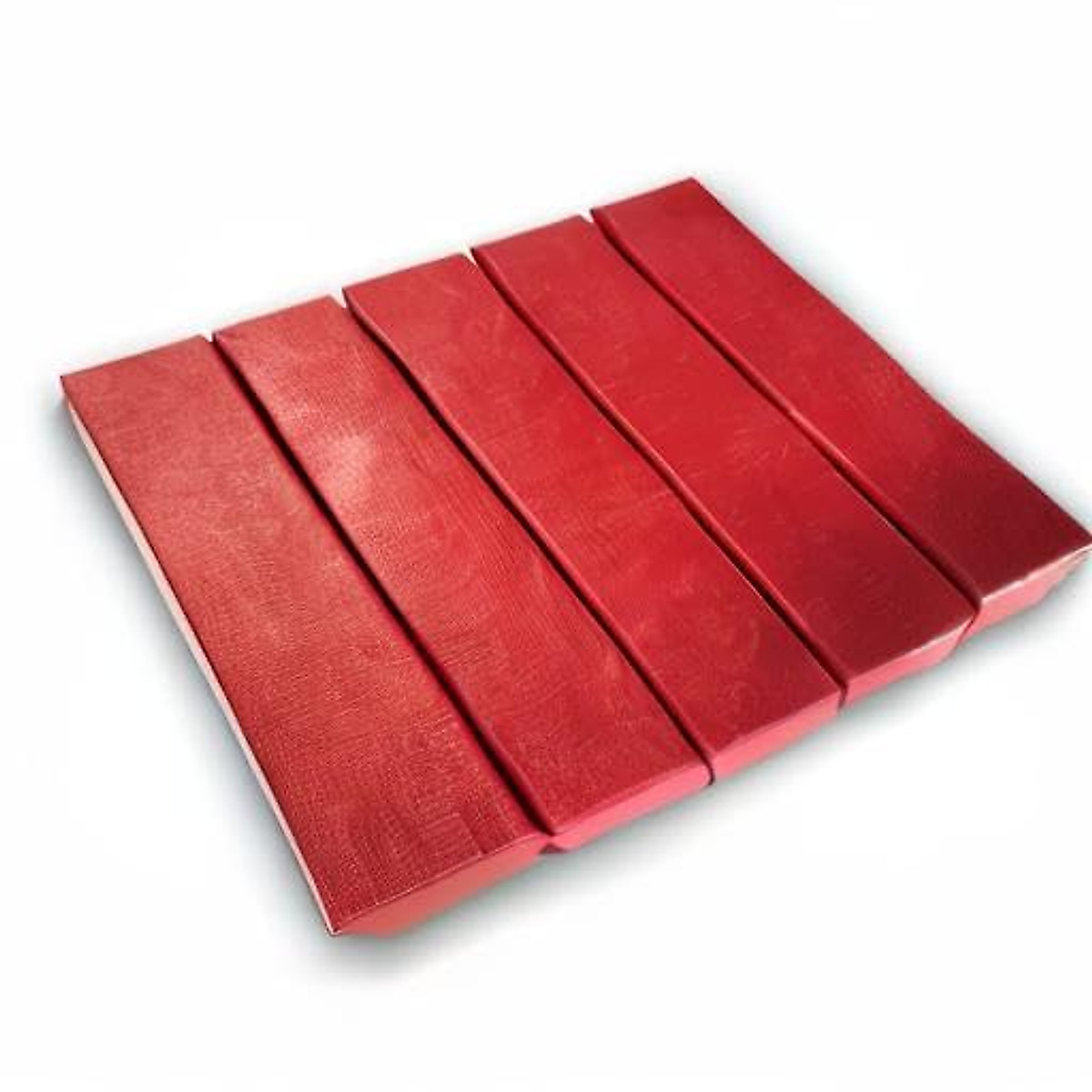 Guardhouse 9" Single Row Storage Box for 2" Paper and Plastic Coin Holders 5 Pack Red