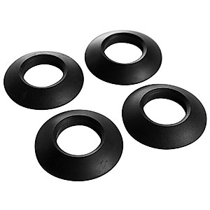 Pelican Set of 4 Universal Kayak Paddle Drip Rings - Perfect for Kayak and Canoe Paddles - Set of 4 - Black