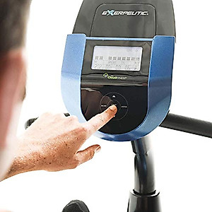 Exerpeutic Recumbent Exercise Bike Bluetooth with 24 Pre-Set Programs | Easy Step Thru| 16 Levels of Resistance