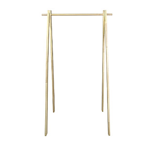 Casual Home Solid Wood No Tool Assembly Collapsible Aesthetic Clothing Garment Rack