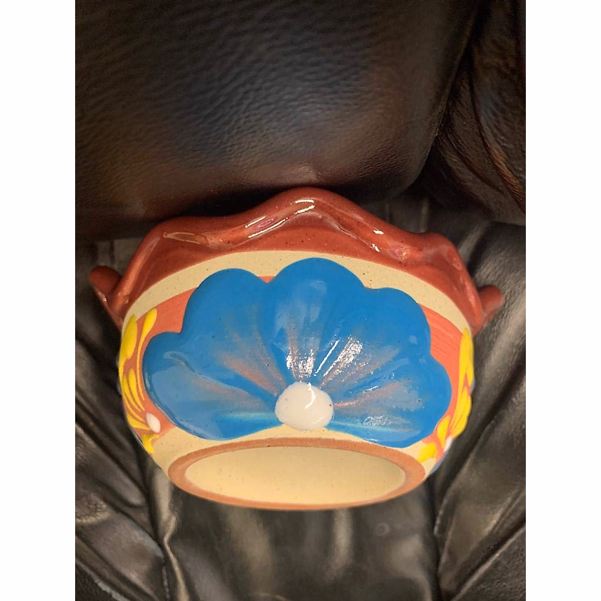 2-Made in Mexico Grande Liso Plato Hondo Para Menudo Caldo Pozole Sopa Pozolero Ceramico Cazo Casserole Dish Serving Bowl Soup Cereal Beans Rice Stew Mole Frijol Carnitas 5" Mexicana