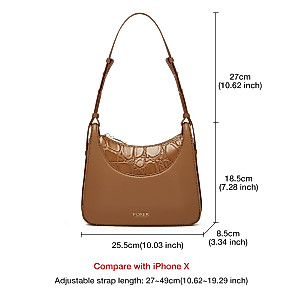 Cowhide Leather Crossbody Purses for Women Classic Clutch Shoulder Bags for Ladies Trendy Handbags Small Underarm Bag Purses