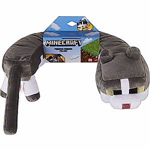 Minecraft Plush Cat Neck Pillow, Purring Sounds, Press Paw to Activate, Soft Travel Toy (Amazon Exclusive)