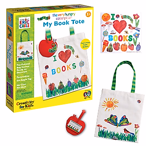 Creativity for Kids The Very Hungry Caterpillar: My Book Tote - Create a DIY Canvas Book Bag from The World of Eric Carle Books, Preschool Crafts for Toddlers Ages 3-5+