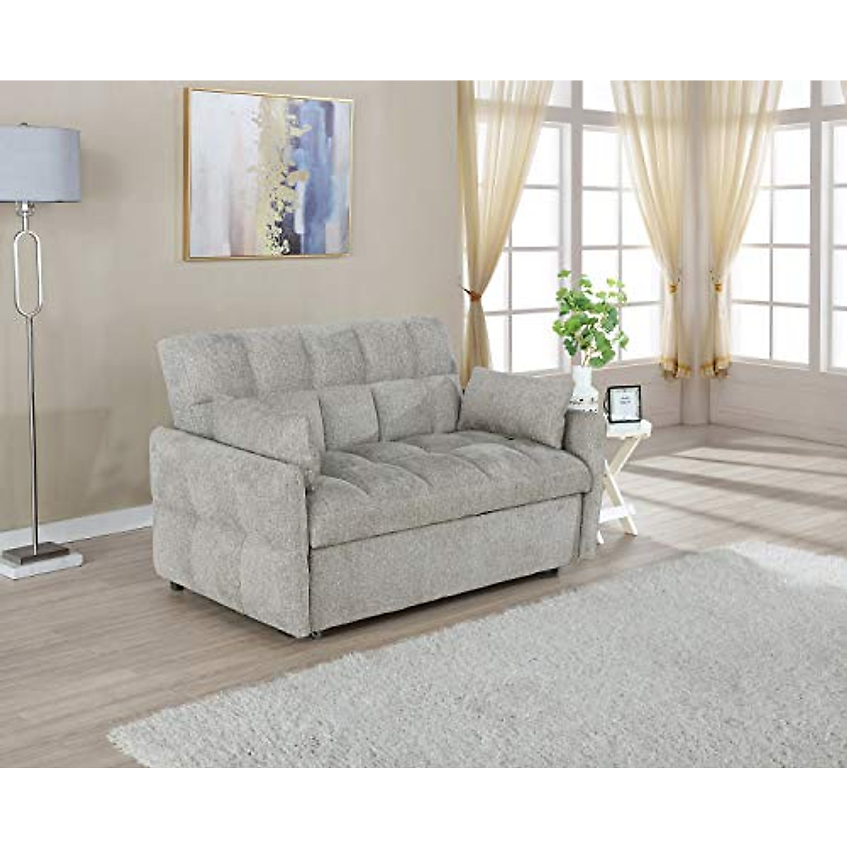 Coaster Furniture Cotswold Tufted Cushion Sleeper Sofa Bed Beige Sofa Bed 508307