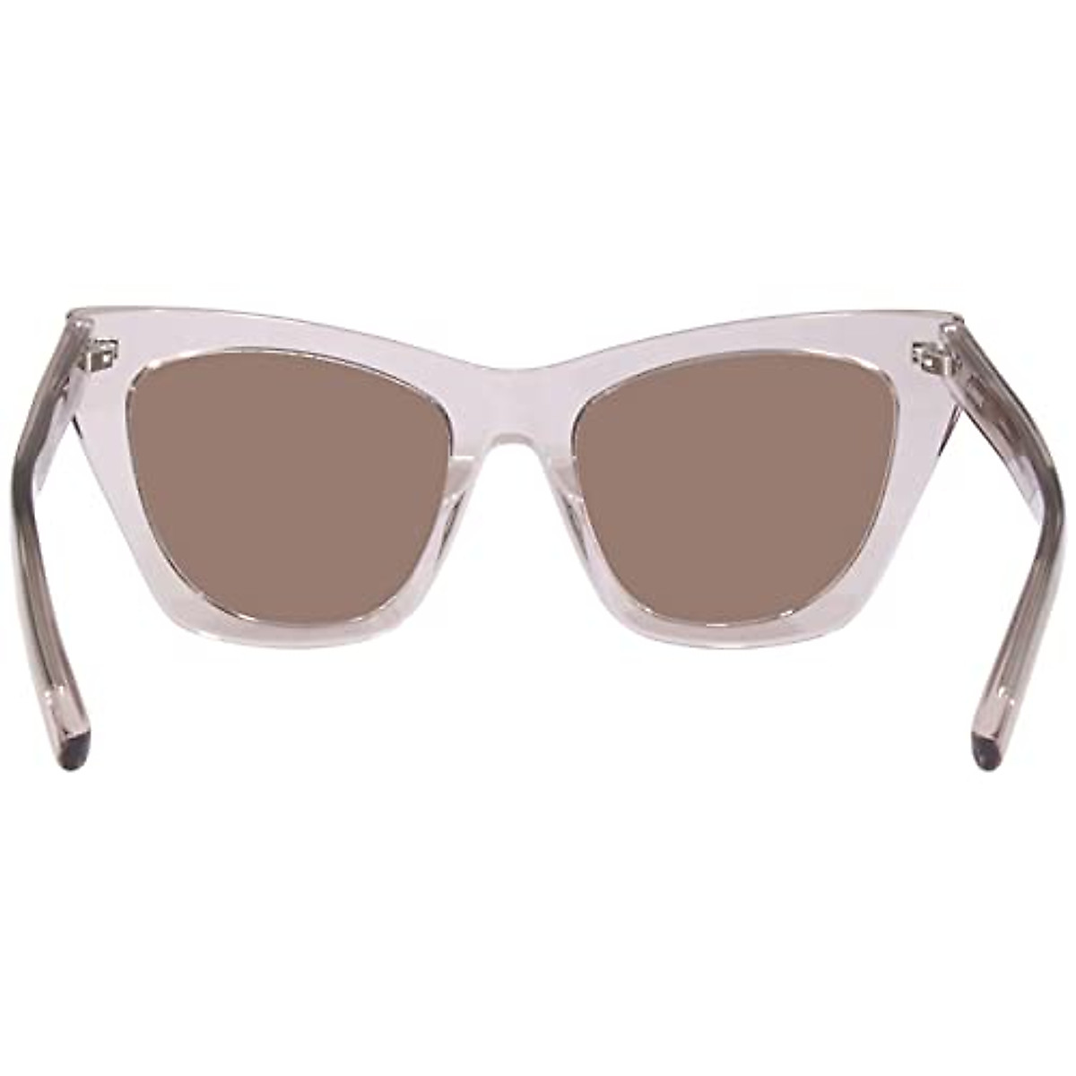 SAINT LAURENT Women's Kate Cat Eye Sunglasses, Nude Nude Brown, One Size