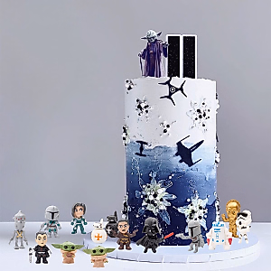 ShunHong 14pcs Cake Topper for Star Wars,Theme Party Supplies for Star Wars , Children's Birthday Cake Decoration.