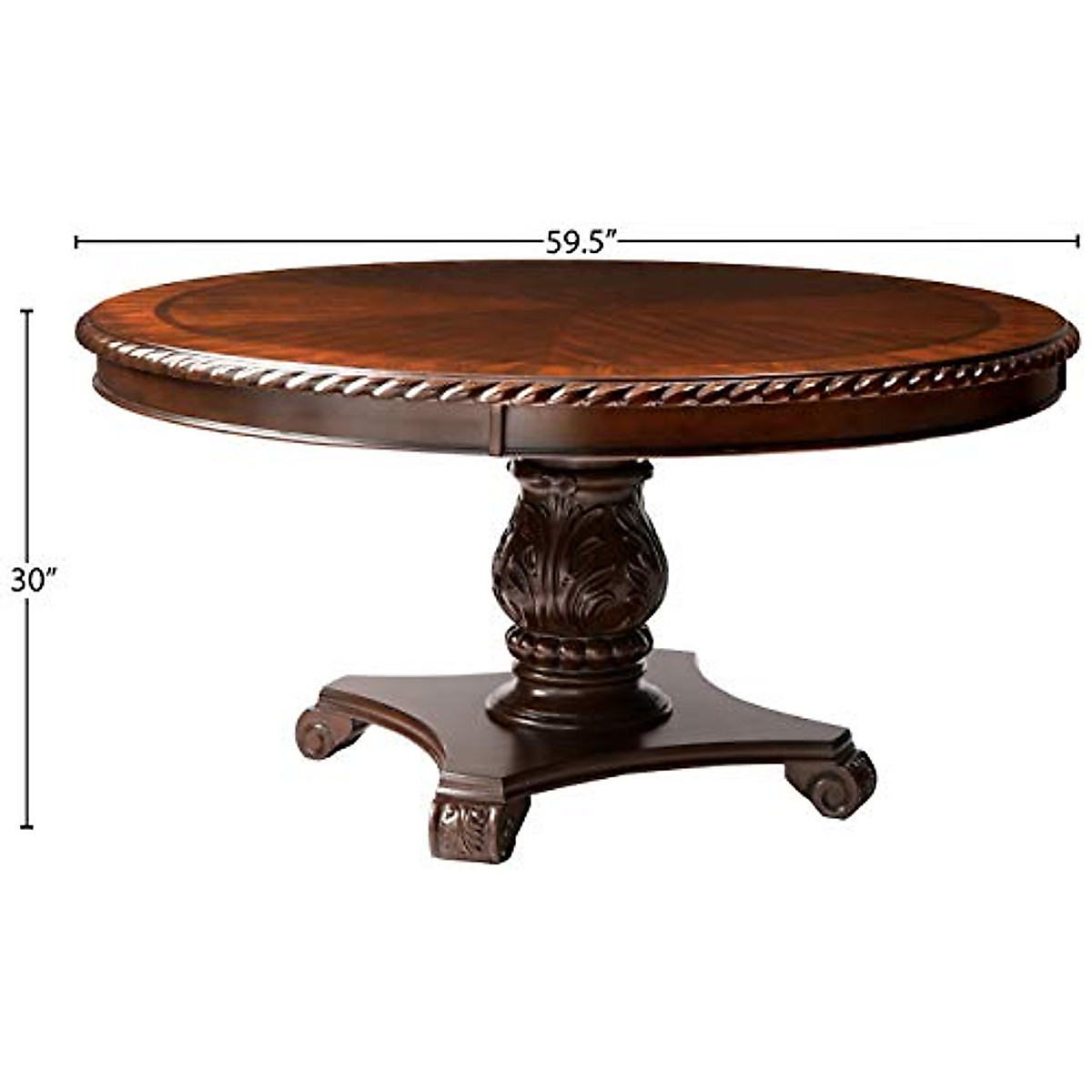 Furniture of America Evangelyn Round Dining Table