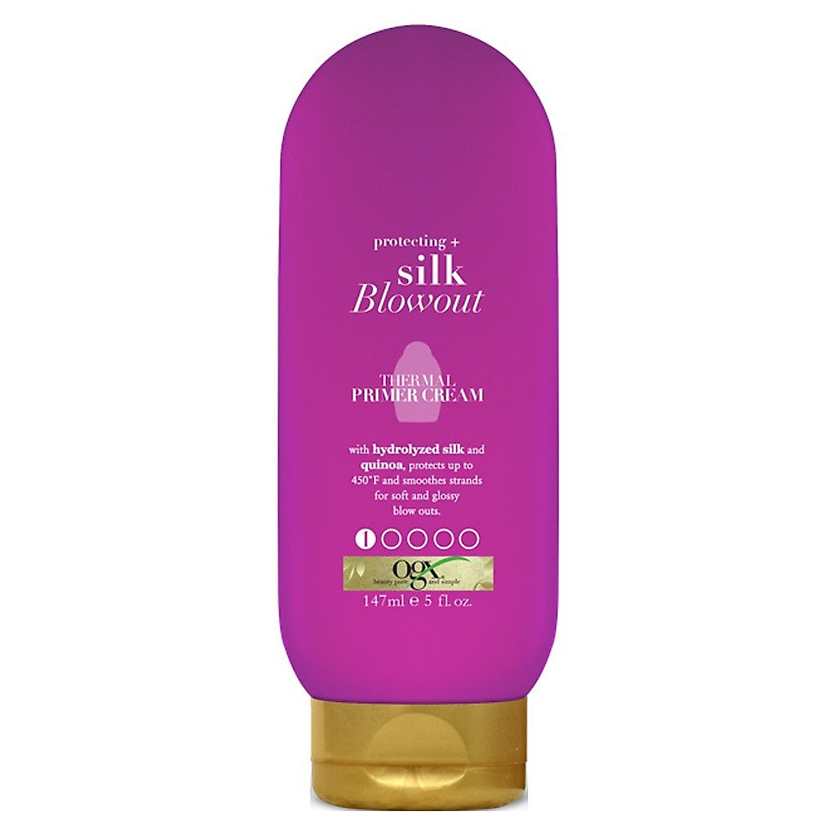 Ogx Silk Blowout Thermal Primer Cream 5 Ounce (2 Pack)