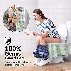 Gimars 20 Packs XL Large Full Cover Disposable Travel Toilet Potty Seat Covers - Individually Wrapped Portable Potty Shields for Adult, The Pregnant, Kids and Toddler Potty Training