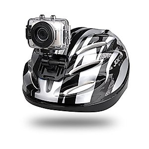 Sound Around Gear Pro High-Definition Sport Action Camera,1080p 720p Wide-Angle Camcorder w/2.0 Touch Screen-SD Card Slot,USB Plug,Mic-All Mounting Gear Included-For Biking And Water Sports(Silver)