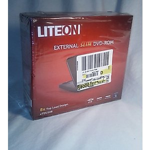Lite-On eTDU108 External Slim DVD-ROM (Black)