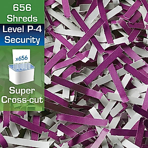 GBC Paper Shredder, 7 Sheet Capacity, Super Cross-Cut, 1 User, Personal, style+ (1758581), White/Black