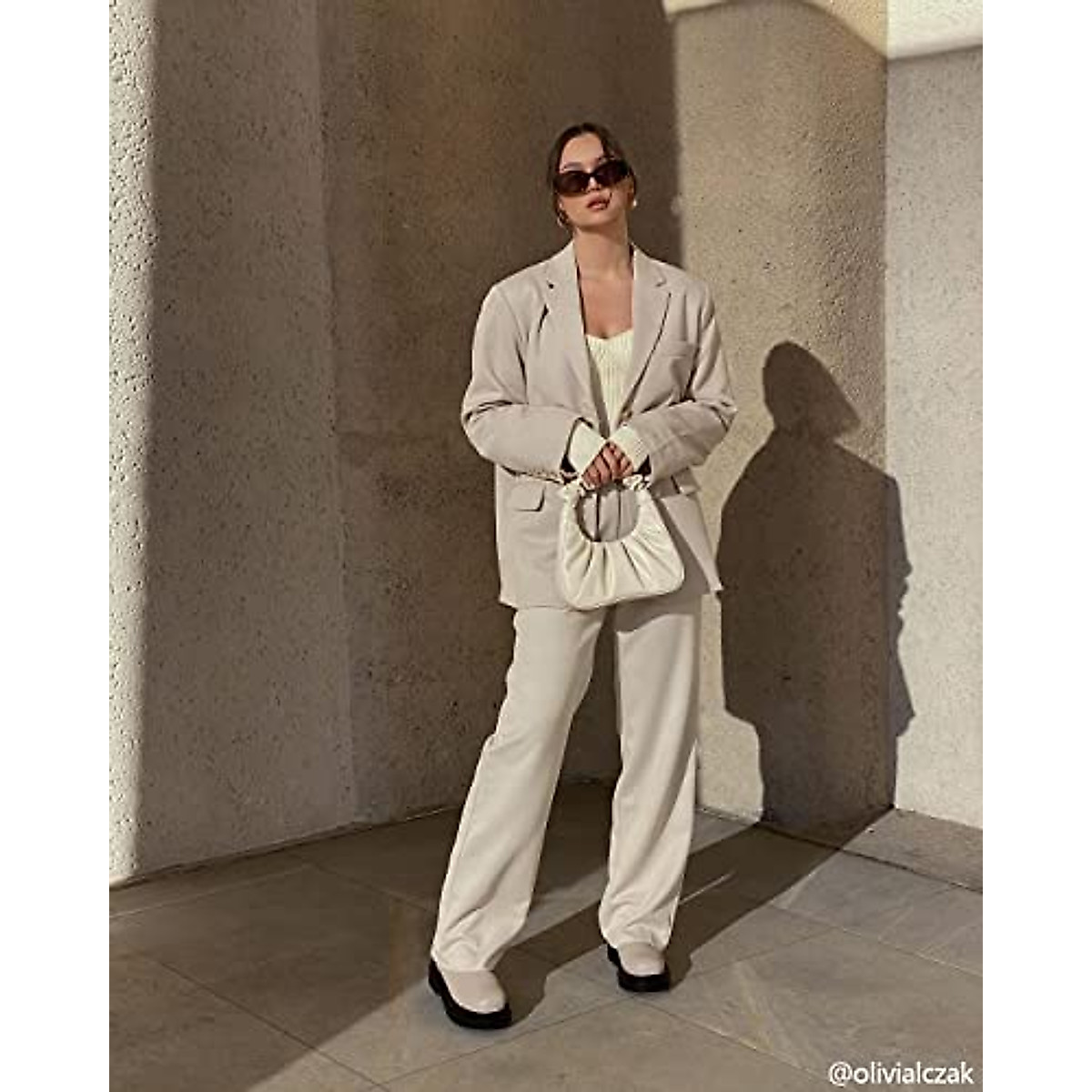 JW PEI Women's Gabbi Ruched Hobo Handbag (Beige)