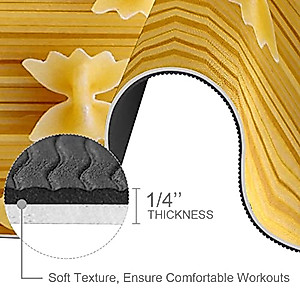 Yoga Mat, Yoga Mats for Home Workout, Workout Mat, Exercise Mats, Pilates Mat, Pasta Food Pictures
