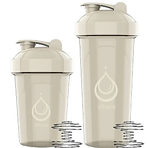 diliqua -10 PACK- Shaker Bottles for Protein Mixes | BPA-Free & Dishwasher Safe | 5 Large 28 oz & 5 20 oz small protein shaker bottle | Shaker Cups for protein shakes | Blender Shaker Bottle Pack