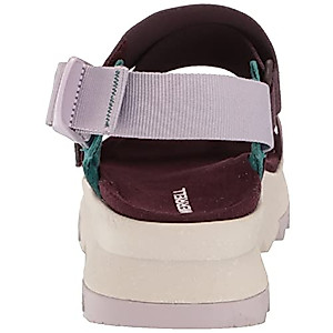 Merrell Women's Alpine Cush Backstrap Wedge Sandal, Burgundy, 7